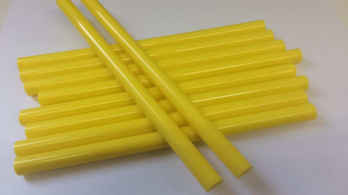 COLLA STICK TERMOFUSIBILE gialla 11,5mm x 20 cm 1 kg (circa 50 pz ...